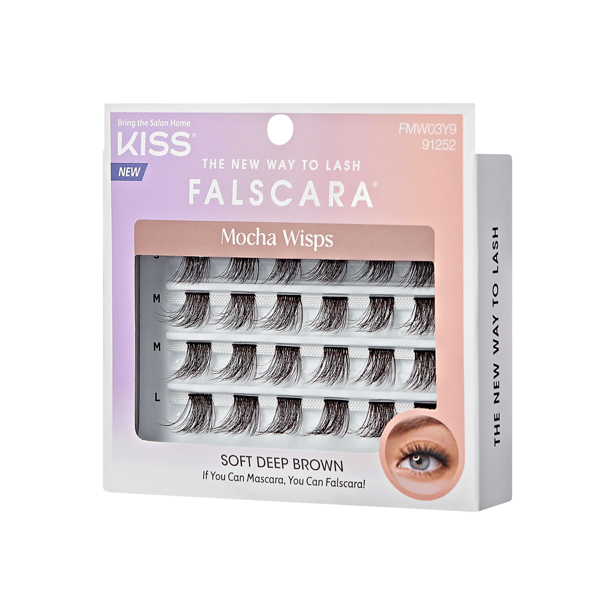 Mocha Wisps', False Lashes -Soft Deep brown, Multipack | Falscara